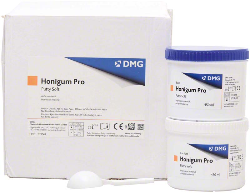 Honigum Pro Putty Packung 8 x 450 ml Dose Soft | du14558